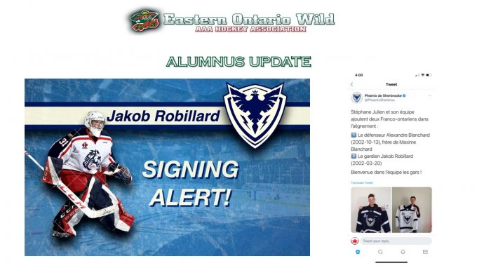 Eastern Ontario Wild powered by GOALLINE.ca